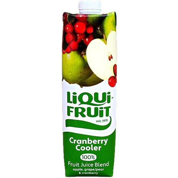 LIQUI FRUIT CRANBERRY COOLER 100% FRUIT JUICE BLEND 1L SK600